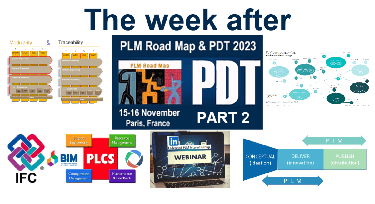 The week after PLM Roadmap / PDT Europe 2023 | Jos Voskuil's Weblog
